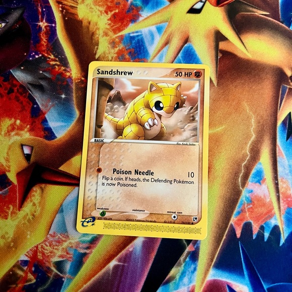 Pokemon | Other | Pokmon Sandshrew Card Ex Sandstorm 203 | Poshmark